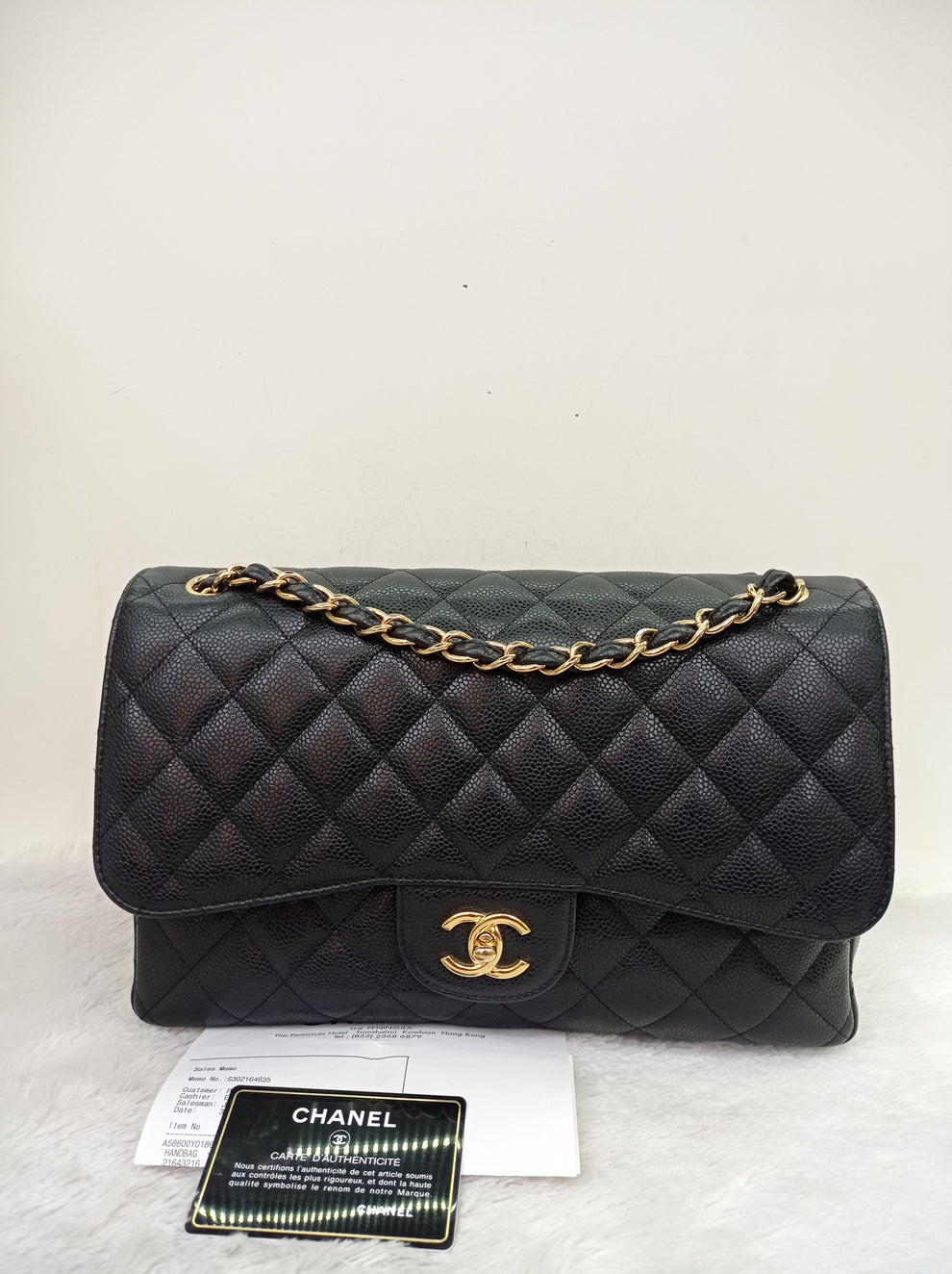 Chanel Jumbo Caviar Black GHW DF #21 – Melly Exclusive